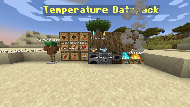 Temperature (Actually well made) Minecraft Data Pack