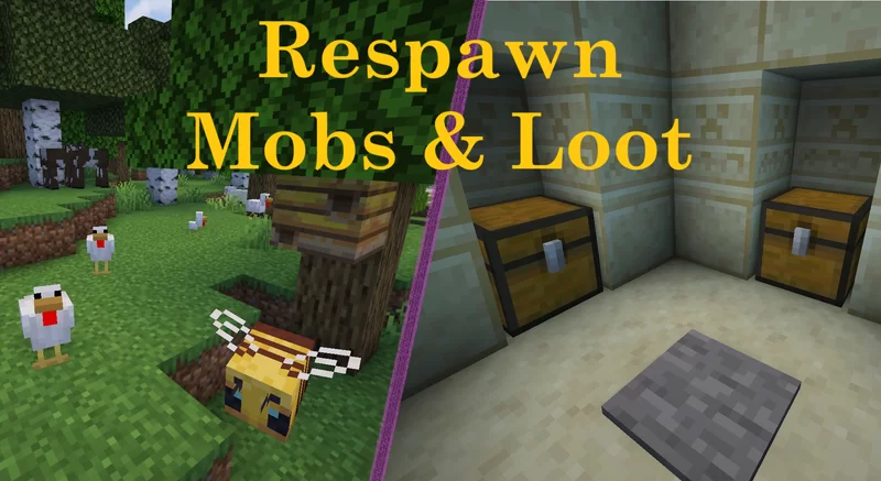 Respawn Mobs & Loot Minecraft Data Pack