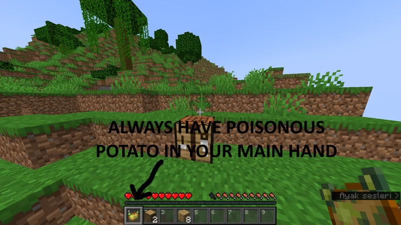 Always poisonous potato Minecraft Data Pack