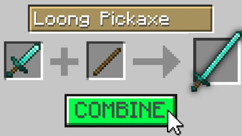 Minecraft, but you can COMBINE ITEMS! Minecraft Data Pack