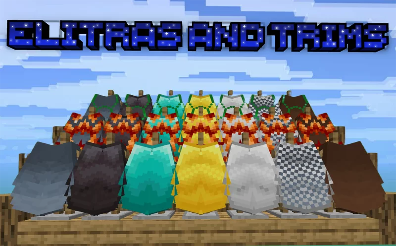 Elytras and Trims Minecraft Data Pack