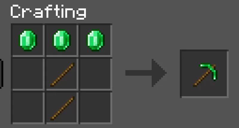 Emerald tools Minecraft Data Pack