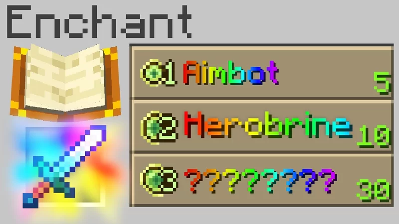 Minecraft, but with CUSTOM ENCHANTS! Minecraft Data Pack