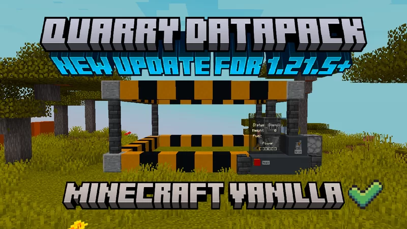 Quarry Datapack 1.21.5+ (V2.01) Minecraft Data Pack