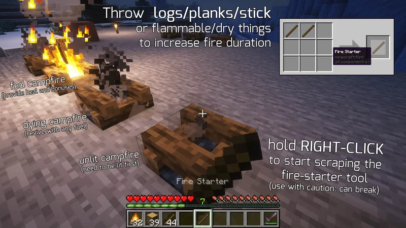 RP Campfire [1.21] Minecraft Data Pack