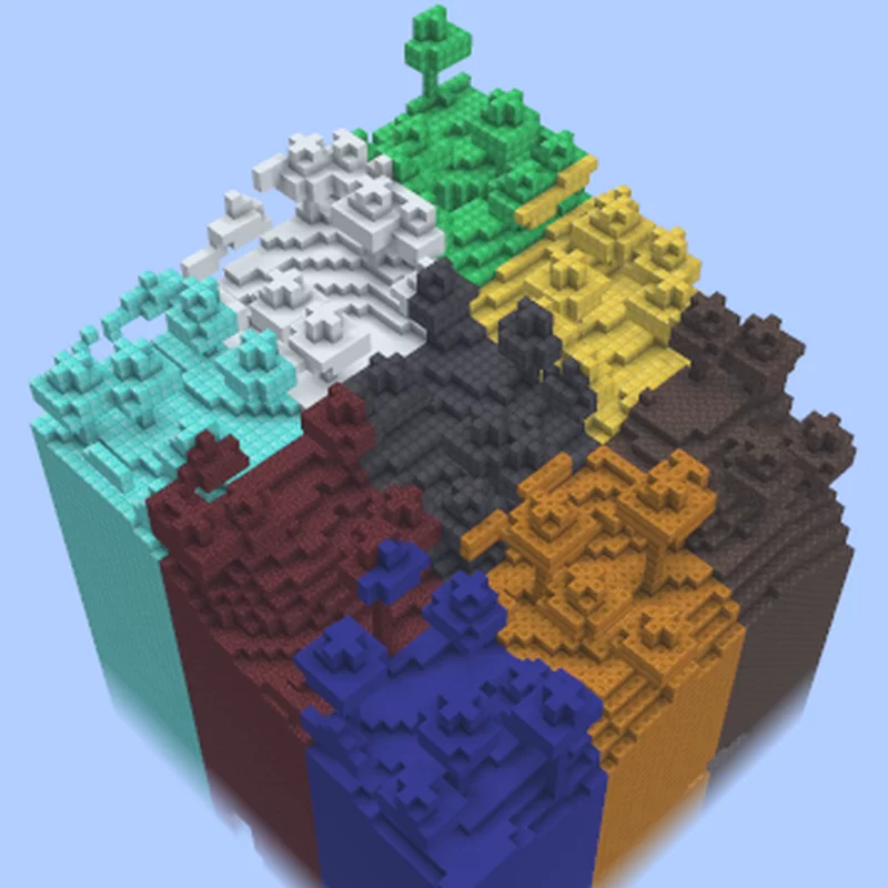 Minecraft but Chunks are Random Minecraft Data Pack