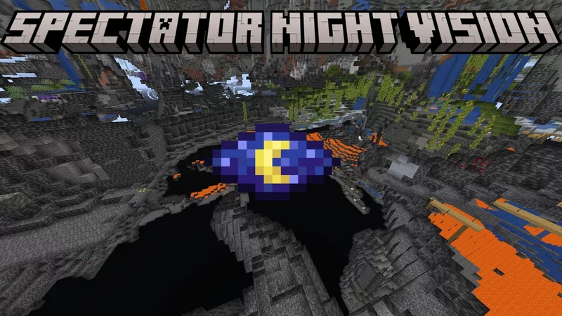 Spectator Night Vision (Toggleable) Minecraft Data Pack