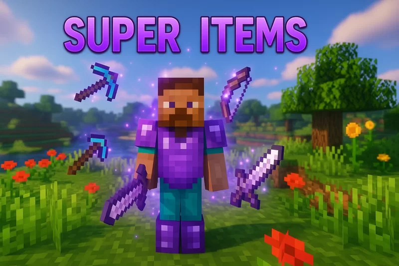 Super items Minecraft Data Pack
