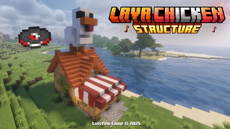 Lava Chicken Structure 🍗 [1.21+] Minecraft Data Pack