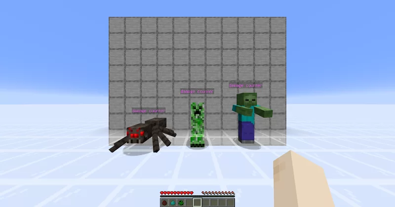 Damage Counter Minecraft Data Pack