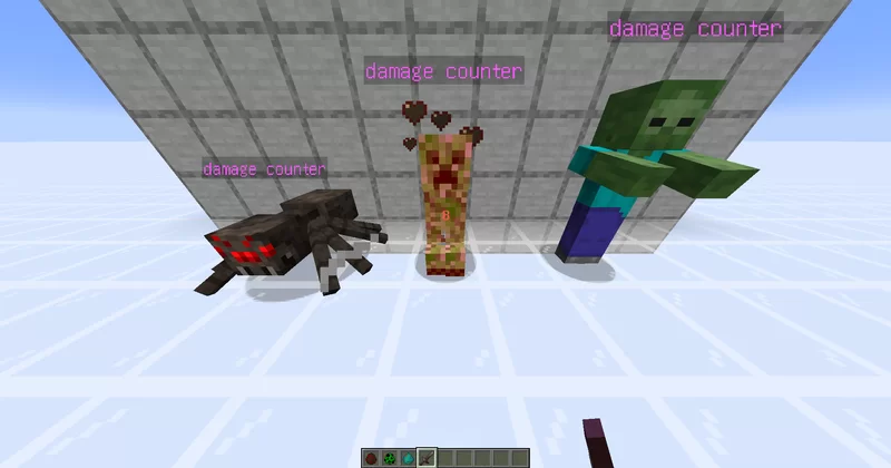 Damage Counter Minecraft Data Pack