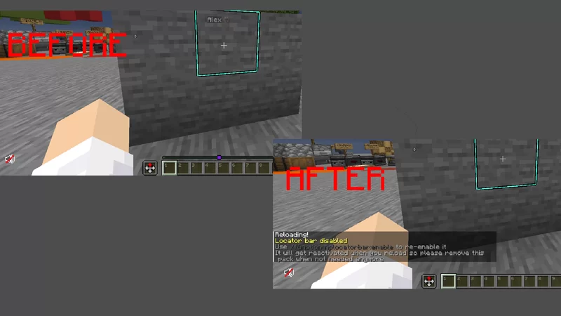 Locator Bar BEGONE (removes locator bar) Minecraft Data Pack