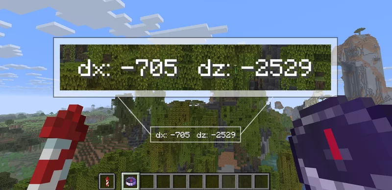 Lodestone compass now says distance Minecraft Data Pack