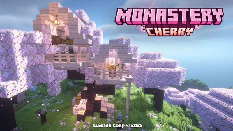 Cherry Grove Monastery 🌸 [1.20 to 1.21.8] Minecraft Data Pack