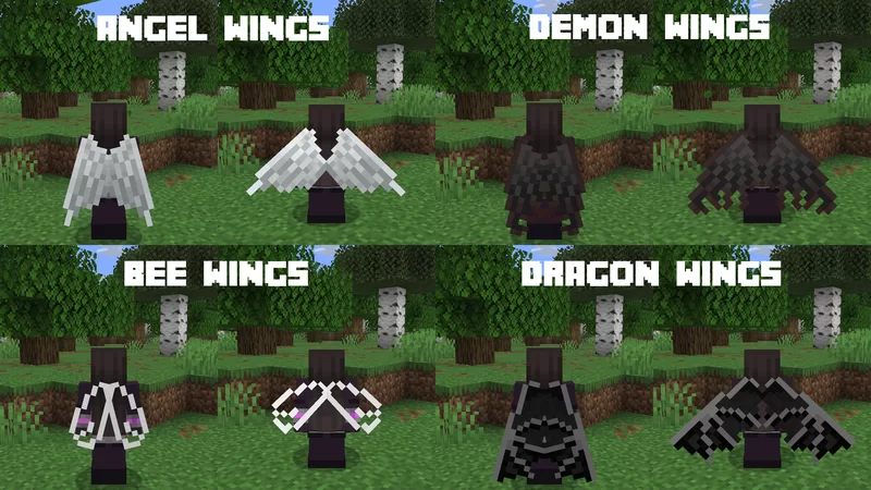 Angel Wings & More --- Wings Datapack Minecraft Data Pack