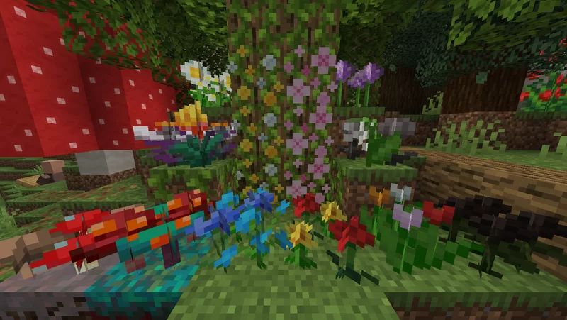 For Vanilla Flowers [DataPack] [Fabric/Forge] Minecraft Data Pack