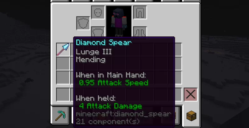 Lunge and Mend Minecraft Data Pack