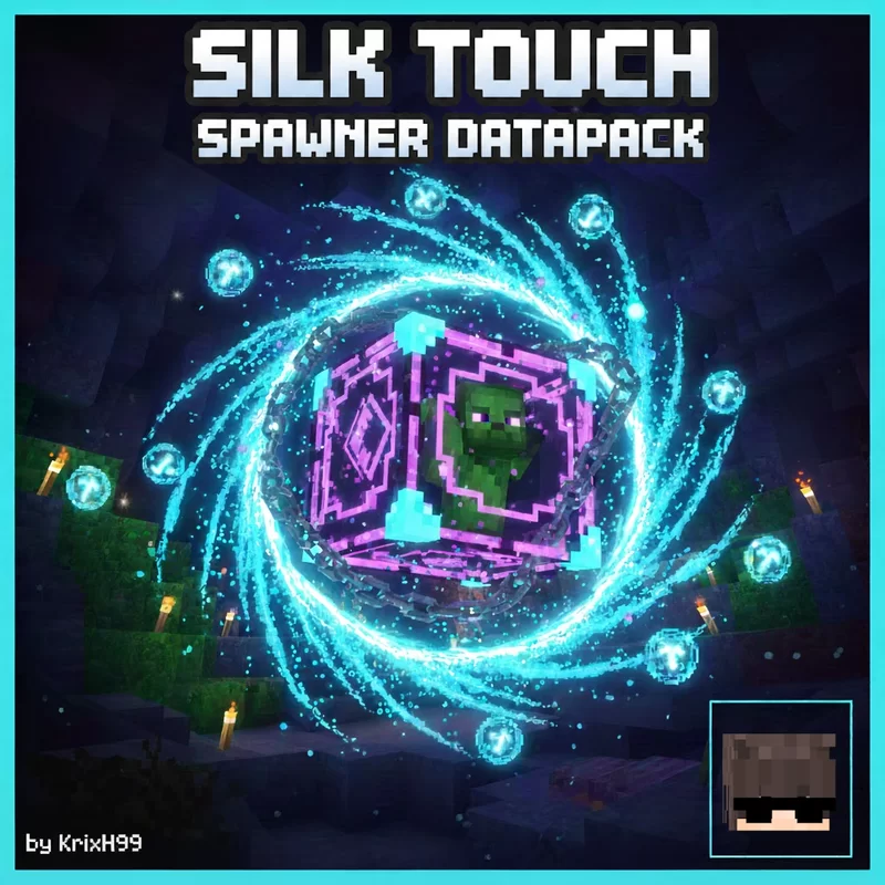 KrixH99's Silk Touch Spawner (MC 1.20 - 1.21.11) Minecraft Data Pack