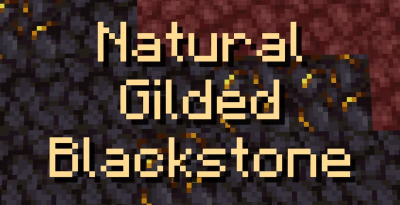 Natural Gilded Blackstone Minecraft Data Pack