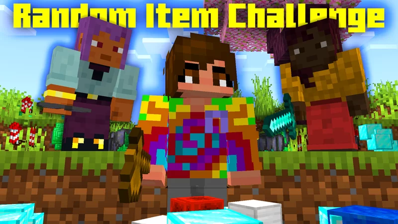 Random Item Challenge (Manhunt) Minecraft Data Pack