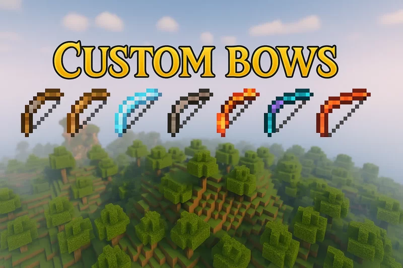 Custom bows Minecraft Data Pack