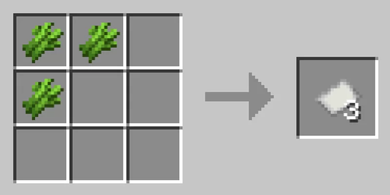 Shapeless Paper Crafting Minecraft Data Pack