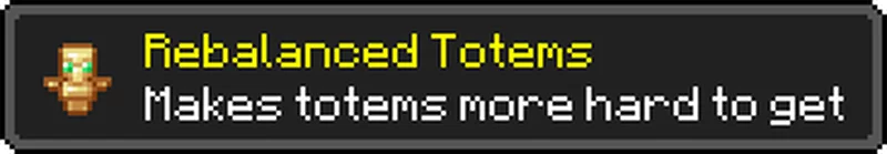 Rebalanced Totems Minecraft Data Pack