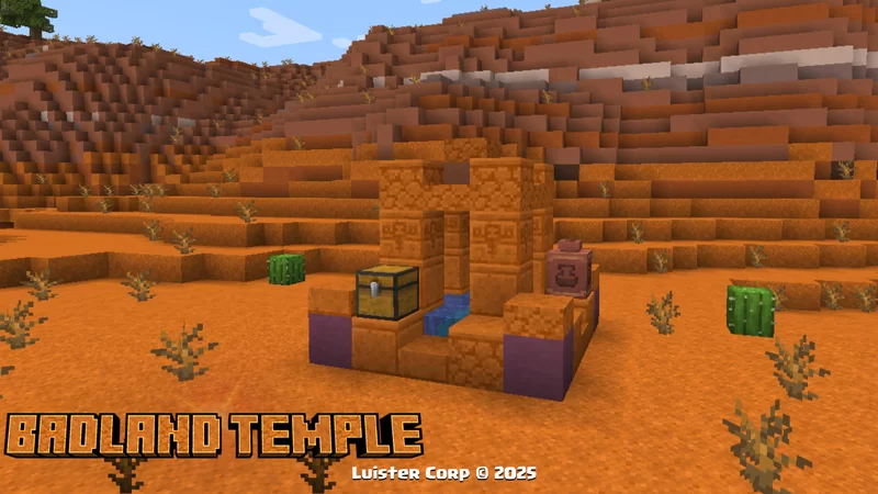 Badland Temple 🏜️ [1.20 to 1.21.8] Minecraft Data Pack