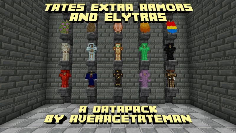 TaTe's Extra Armors and Elytras (1.21.4 - 1.21.11) Minecraft Data Pack