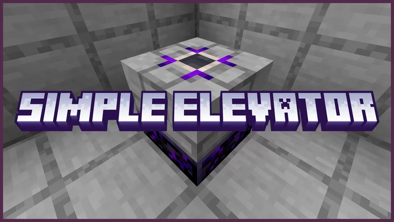 Simple Elevator Datapack 1.21.5 Minecraft Data Pack