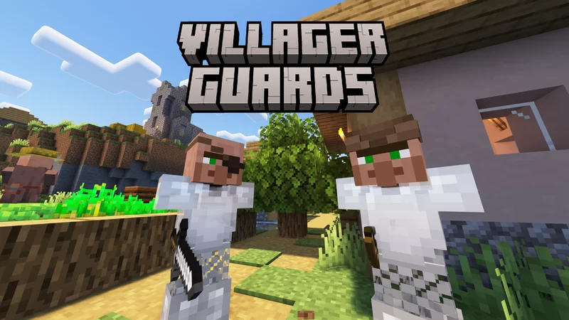 ⚔️ Villager Guards - Guards to defend villagers! [1.21-1.21.8 ...