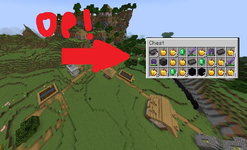 Minecraft but Villager chests are OP! [1.21 updated] Minecraft Data Pack