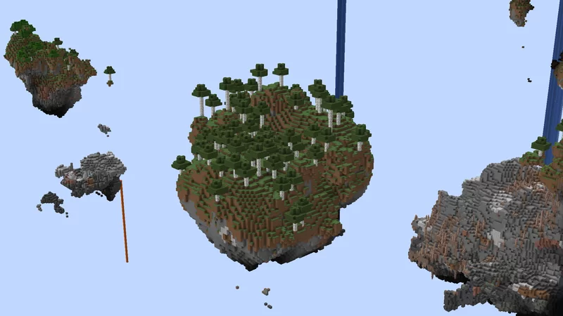 Skyverworld (overwold sky islands) Minecraft Data Pack