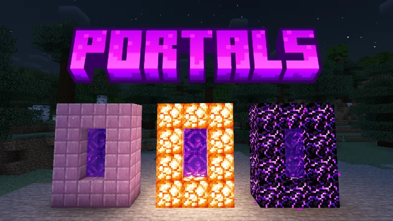 Portals - Custom portals for traveling around the world and dimensions! [1.21.5-1.21.8 ...