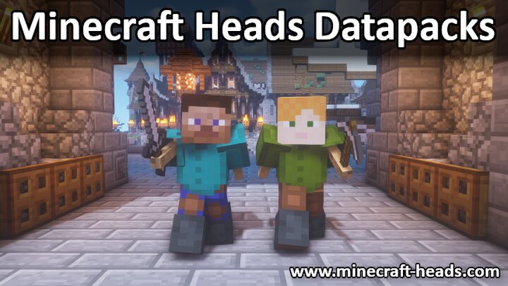 Moveable Statue: Steve + Alex Minecraft Data Pack