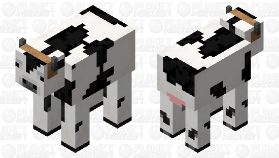 Earmuff cow Minecraft Mob Skin