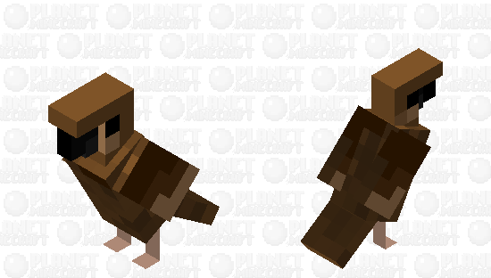 Brown Bird Minecraft Mob Skin