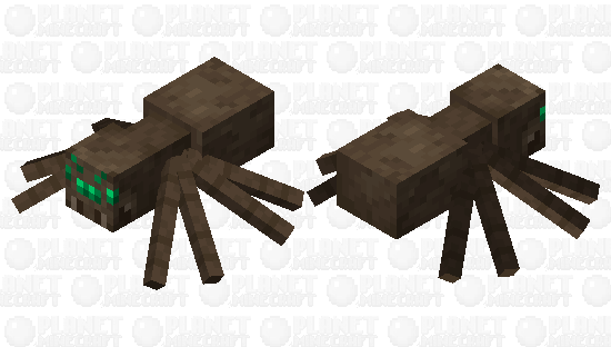 Brown Spider Minecraft Mob Skin