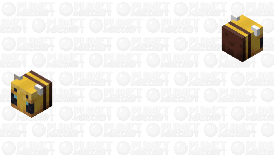 This polar bear is a bee Minecraft Mob Skin