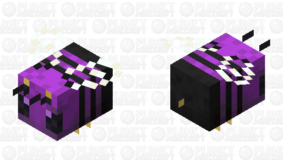 Plagued bee Minecraft Mob Skin