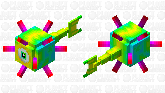 Psychedelic guardian Minecraft Mob Skin