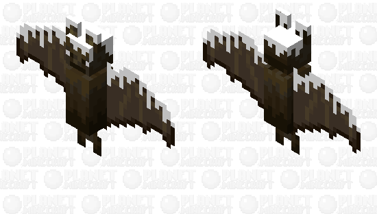 Snow Bat Minecraft Mob Skin