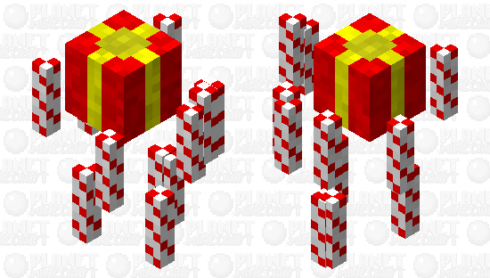 Candy cane and present Blaze skin Minecraft Mob Skin