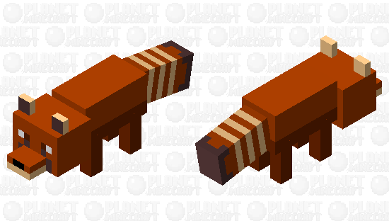 Red Panda Minecraft Mob Skin