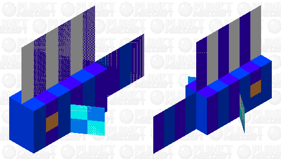 Blue Fish Minecraft Mob Skin