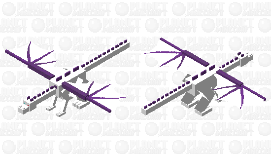 White and Purple Ender Dragon Minecraft Mob Skin