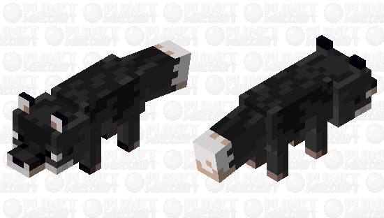 Little Gray Fox Minecraft Mob Skin