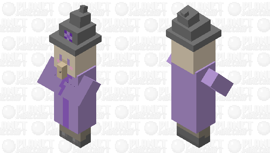 Pastel Witch Minecraft Mob Skin