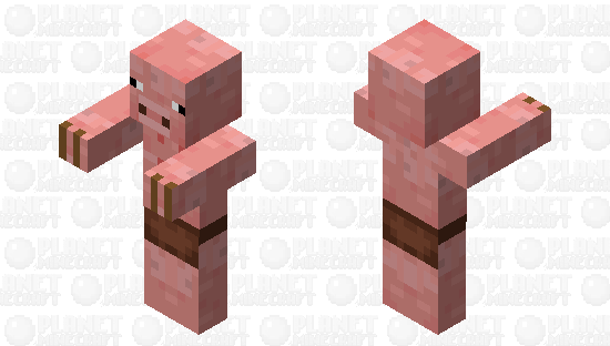 Pig, Man... Minecraft Mob Skin