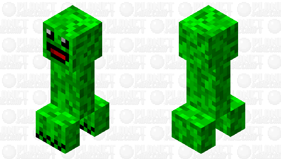 Happy creeper Minecraft Mob Skin